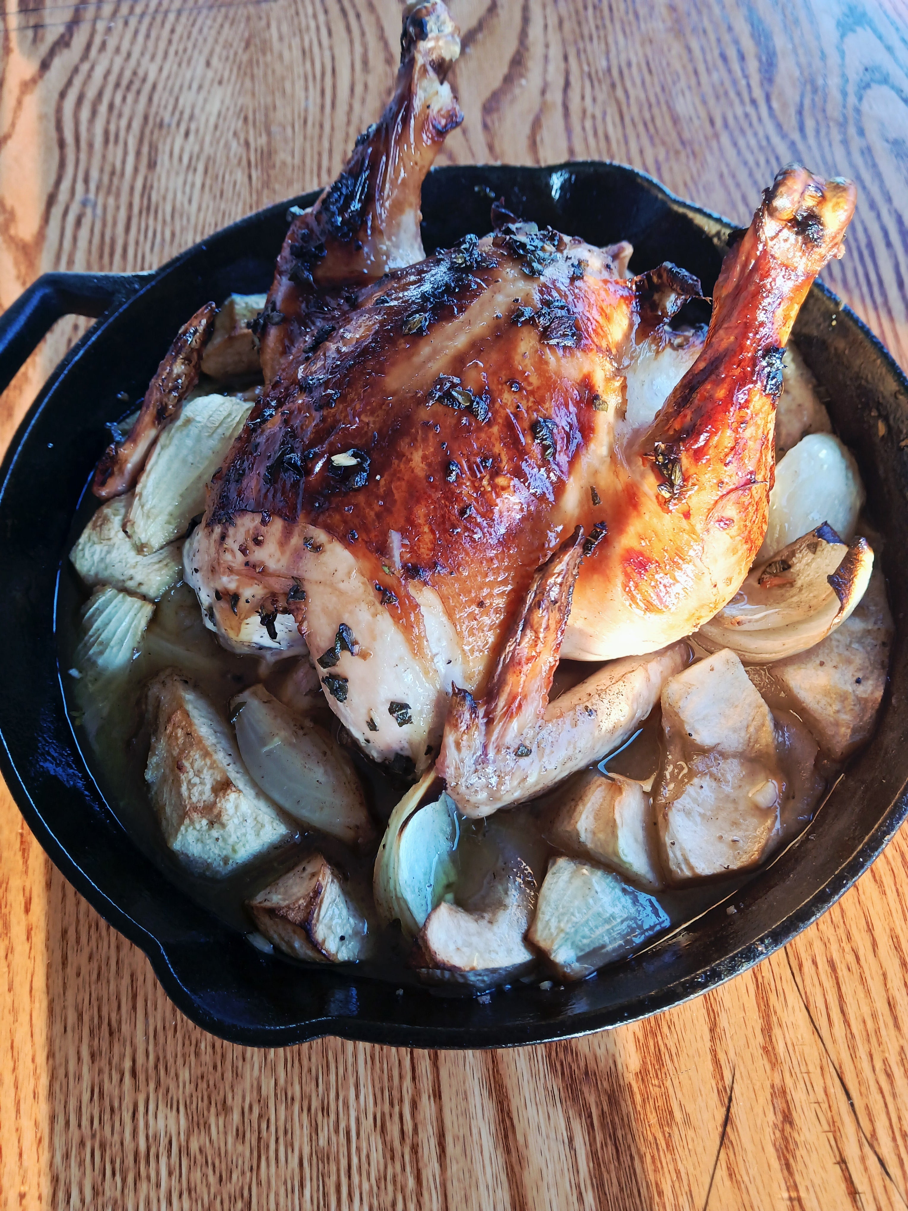 Apple Cider Roast Chicken – North Valley Pastures